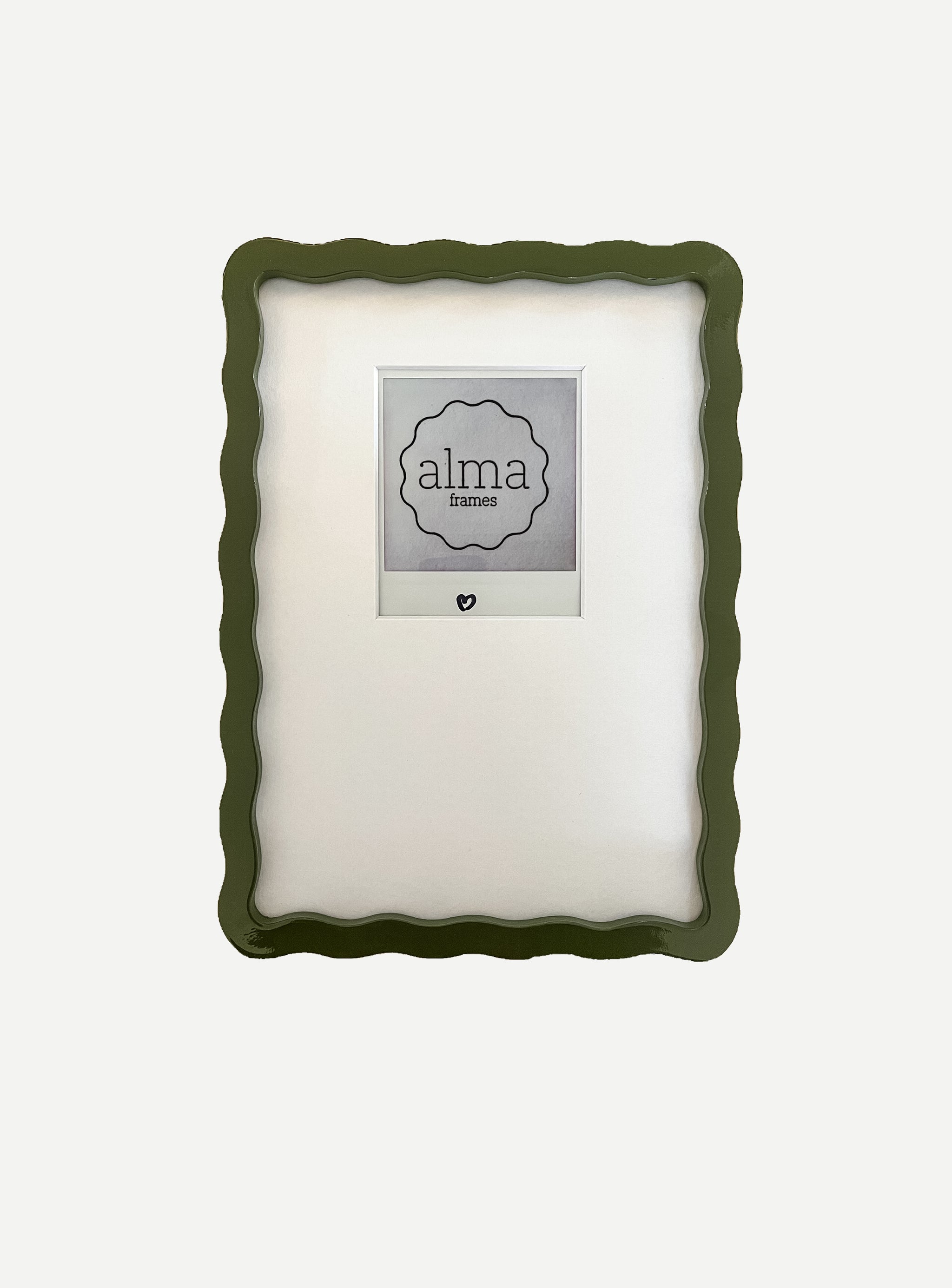 Olive Green A5 Wiggle Frame – Alma Frames